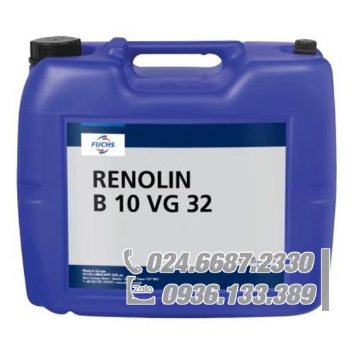 Dầu công nghiệp Fuchs Renolin B10 VG32, loại 20L, 205L - Dầu mỡ công nghiệp