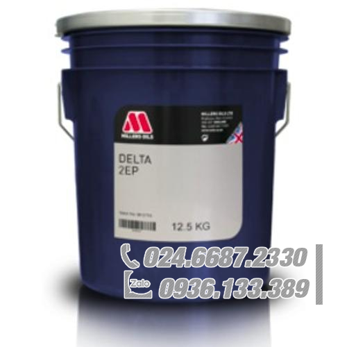 Dầu MILLERSOILS Delta 2 EP, Loại: 36 x 400g, 500g, 12.5KG, 180KG, 3KG, 50KG - Dầu mỡ công nghiệp